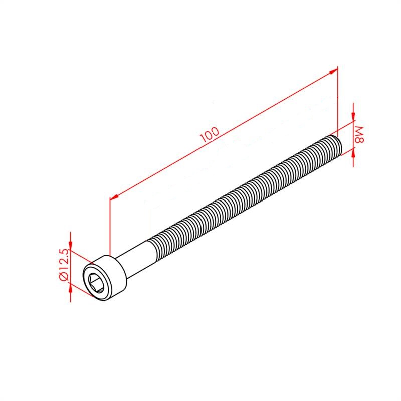 23x75 Gergi Civatası | Doğuş Kalıp